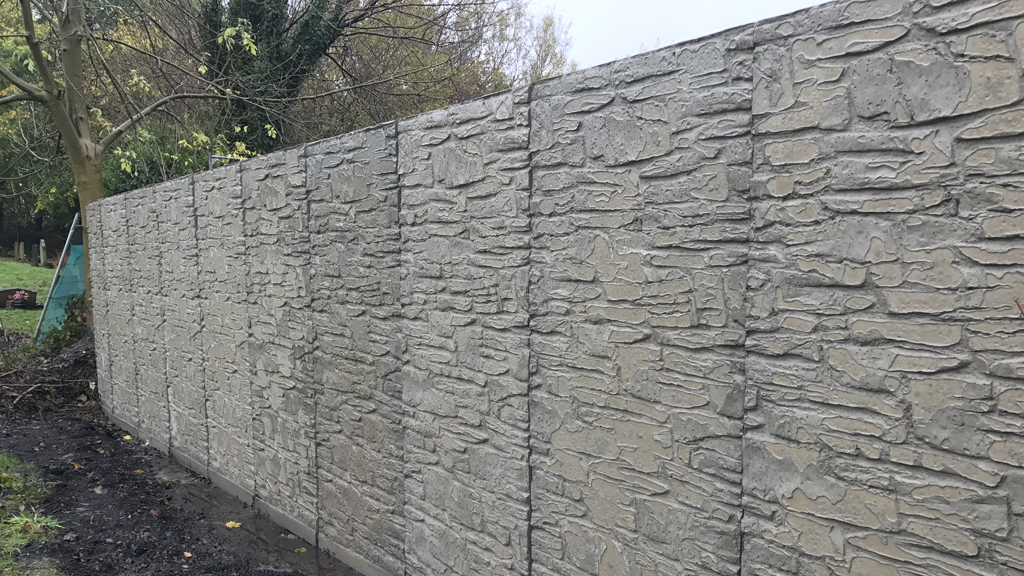 Naylor Precast Panels for Cemetery Wall Structure in Wigan | Naylor ...